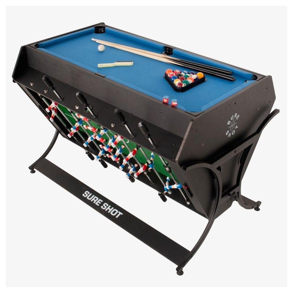 Sure Shot Rotating 4-IN-1 Multi Games Table - Just Rackets